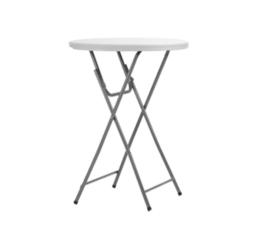 Table haute cocktail avec plateau 81cm - Mange-debout pliant